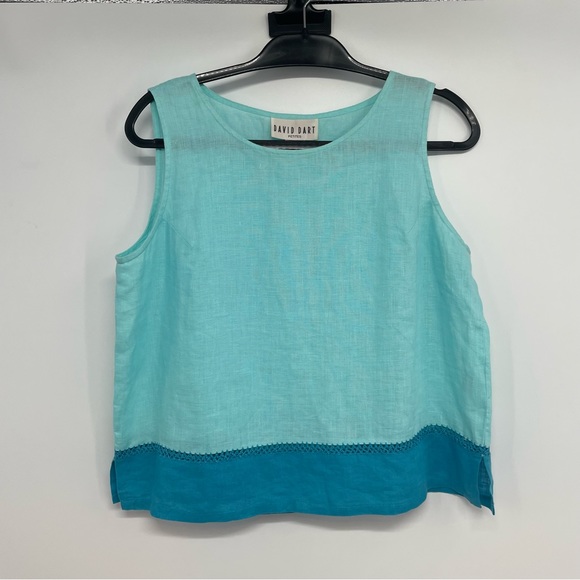David Dart | Tops | Vintage David Dart Linen Top Pl Sleeveless Shirt ...